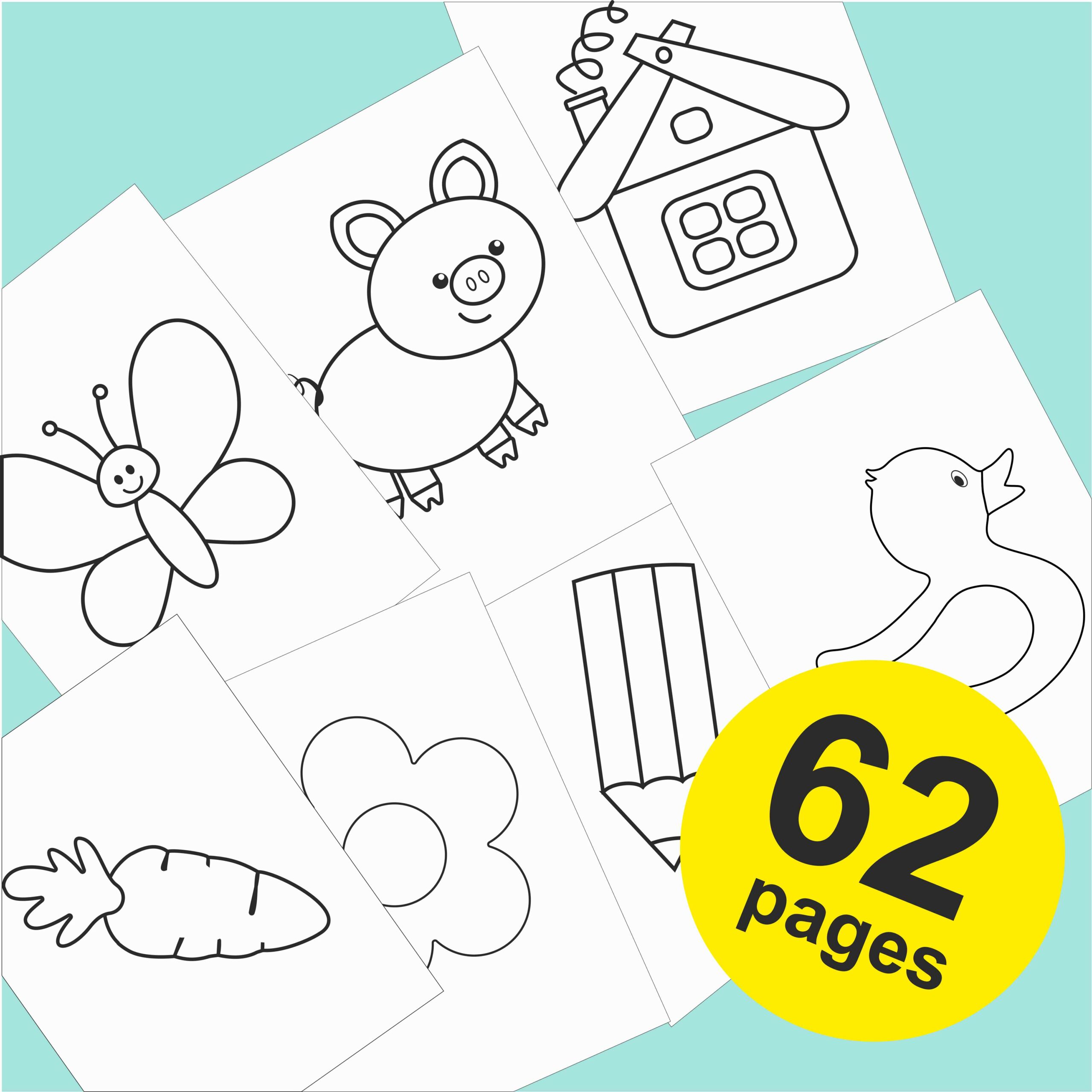 Printable coloring pages for kids, toddlers, preschoolers, 62 coloring ...