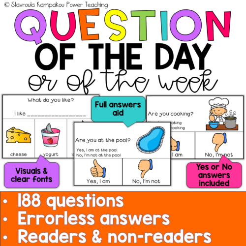 Question of the Day for Pre-K, and Kindergarten | Made By Teachers