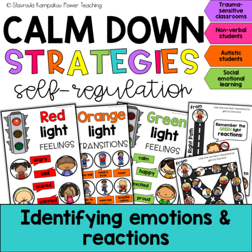Calm Down Strategies Identifying Emotions Posters - Made By Teachers