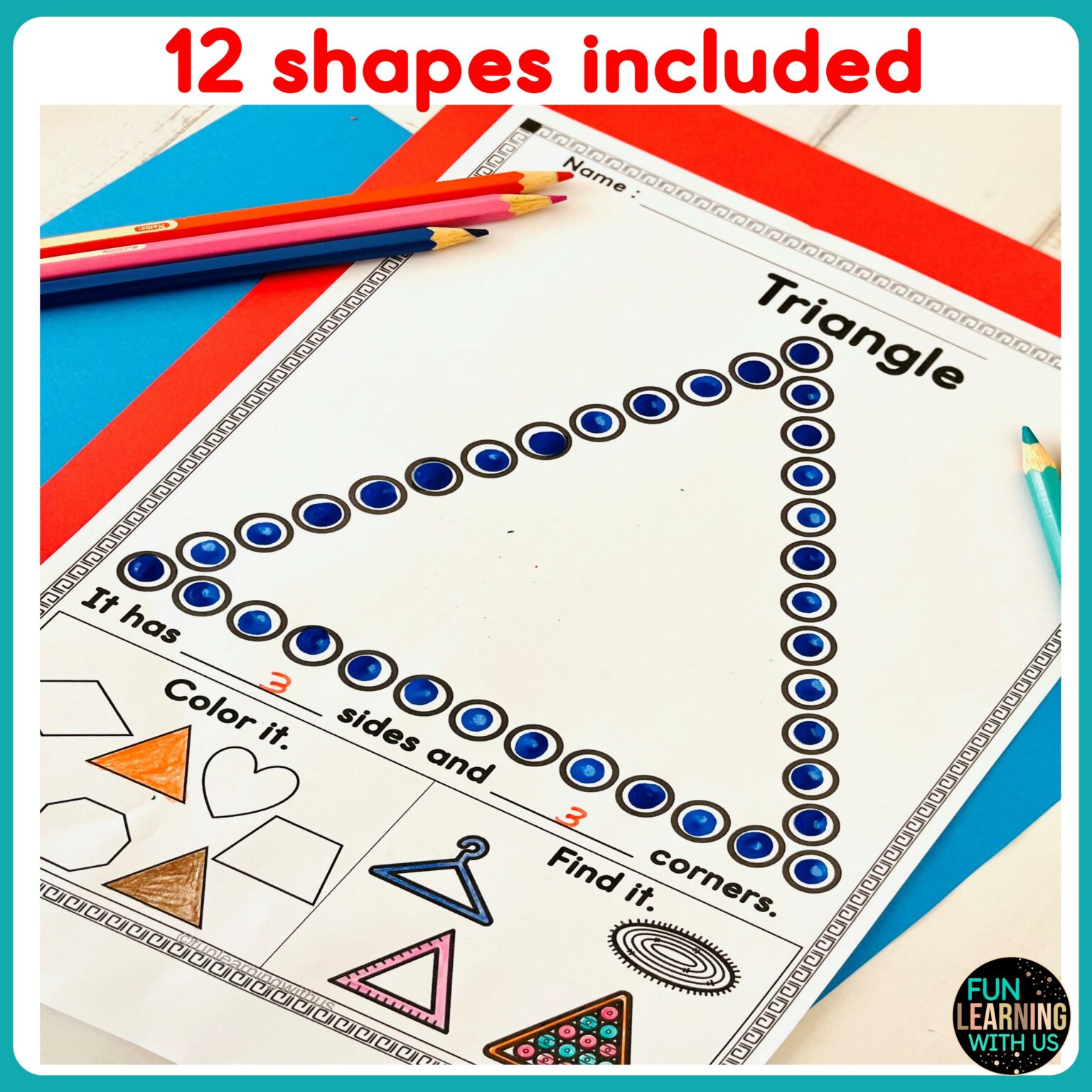 2D Shapes Intervention Q-Tip Crafts | Shapes Recognition Activity ...