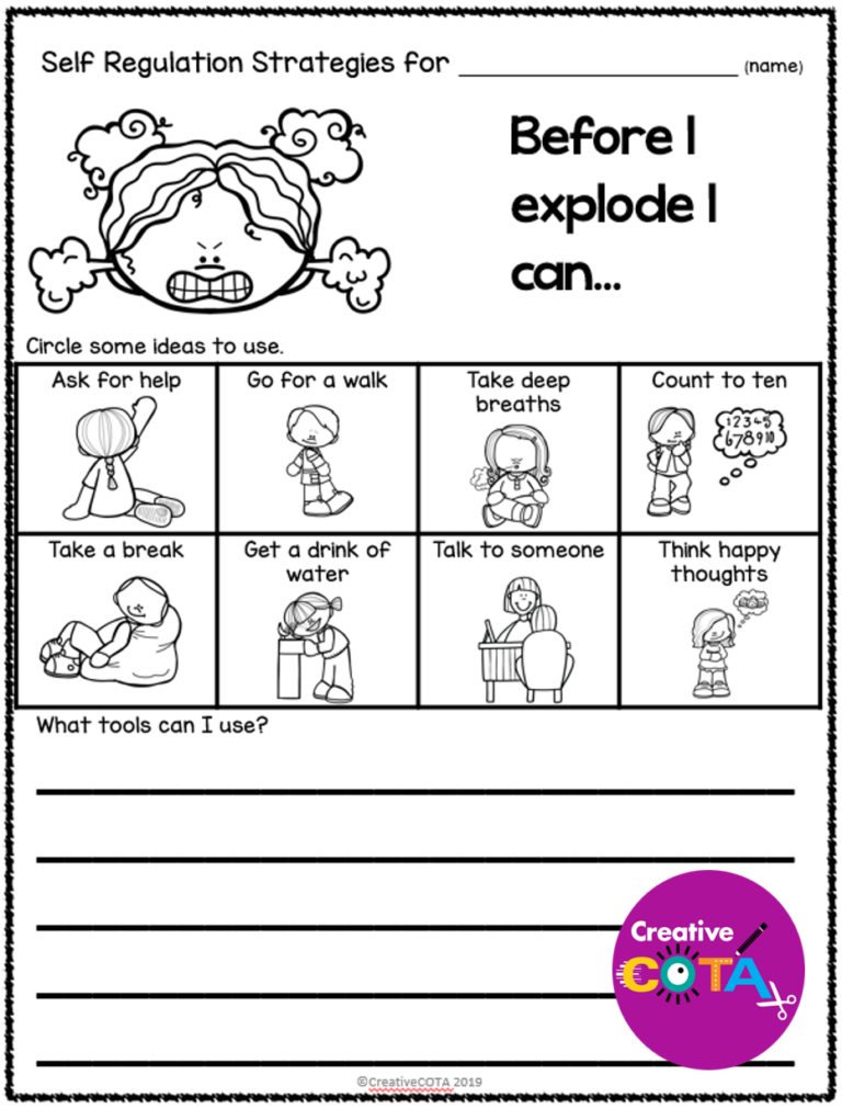 Social Emotional Learning Self Regulation Triggers and Calming ...