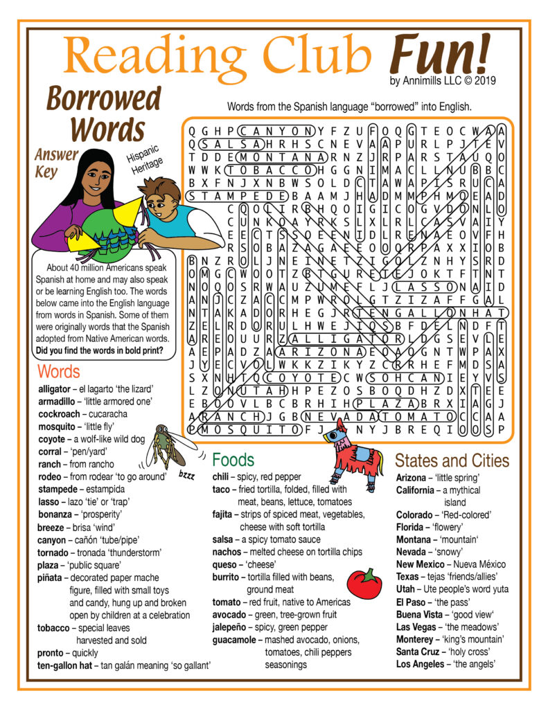 Hispanic Heritage Puzzle Set – Famous Hispanic-Americans, Spanish Words ...