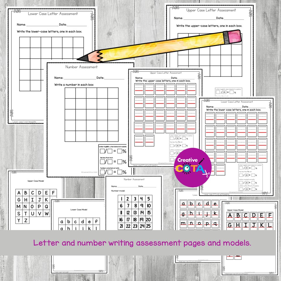 Fine Motor, Letters, Numbers and Handwriting Assessment - Made By Teachers