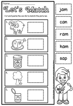 short a word family worksheets - Made By Teachers