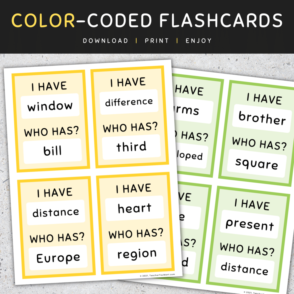 Fry Sight Words Flash Cards: I Have Who Has Sight Words Flashcards, 501 ...
