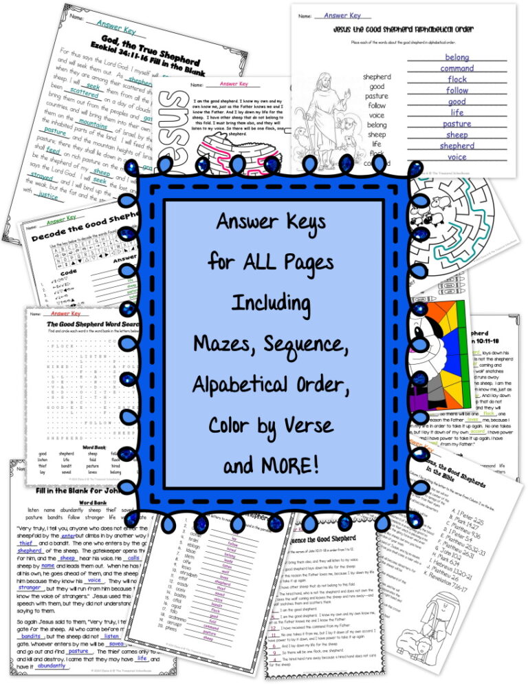 The Good Shepherd Worksheet & Activity Pack - Made By Teachers