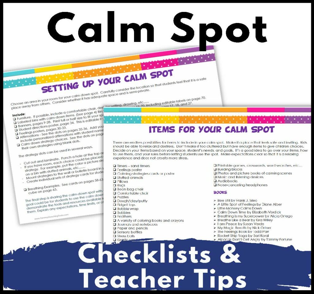 Calm Down Corner Kit with Strategies, Posters, and Visuals - Made By ...