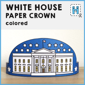 White House Paper Crown Printable President Craft Activity Template ...