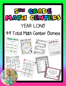 5th Grade Math Centers Year Long Bundle - Made By Teachers