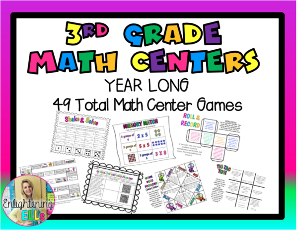 3rd Grade Math Centers Year Long Bundle | Made By Teachers
