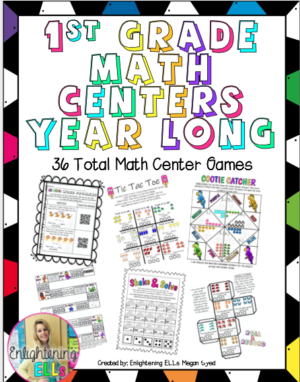 1st Grade Math Centers Year Long Bundle - Made By Teachers
