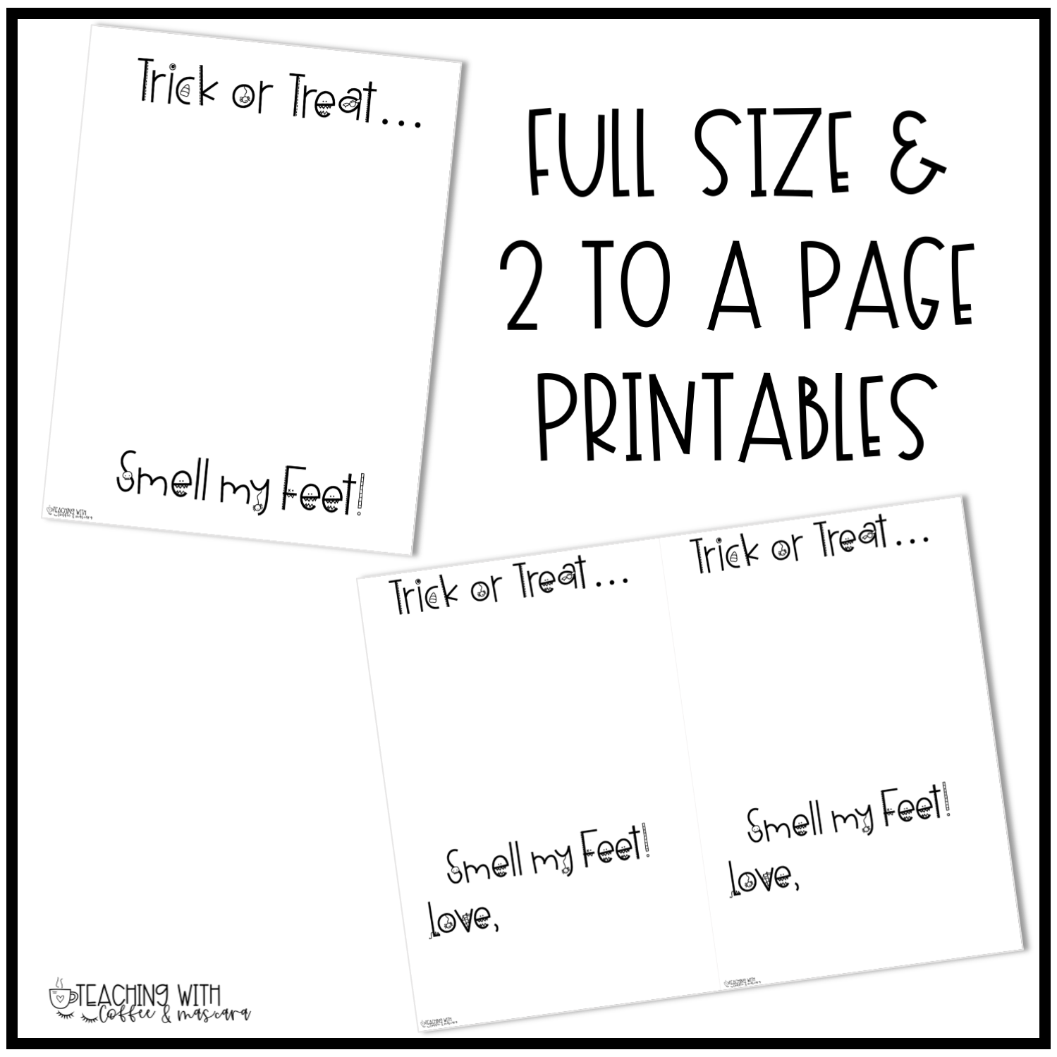 Halloween footprint craft FREE - Made By Teachers