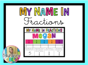 My Name in Fractions - Made By Teachers