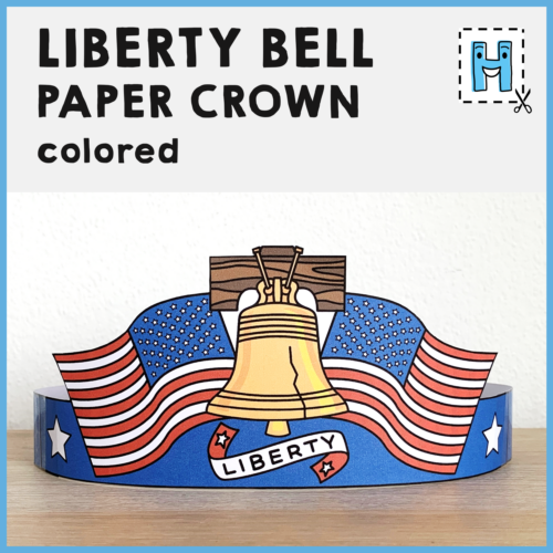 Liberty Bell Paper Crown Printable Headband Craft Activity Template ...