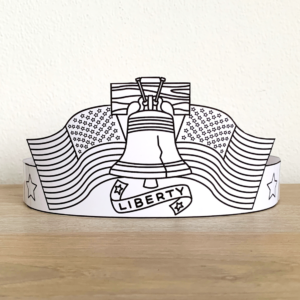 Liberty Bell Paper Crown Printable Coloring Craft Activity Template ...
