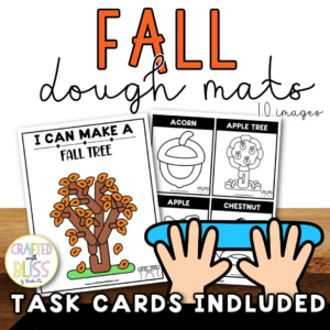 Back to School Playdough Mats and Task Cards | Literacy and Fine Motor ...
