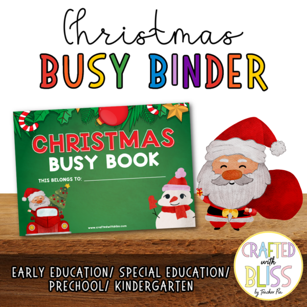 Christmas Busy Binder, Halloween Busy Book (SpEd, Toddler and Pre-K ...