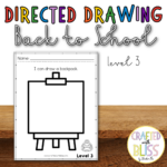 Back to School Directed Drawing Worksheet Printable - Made By Teachers