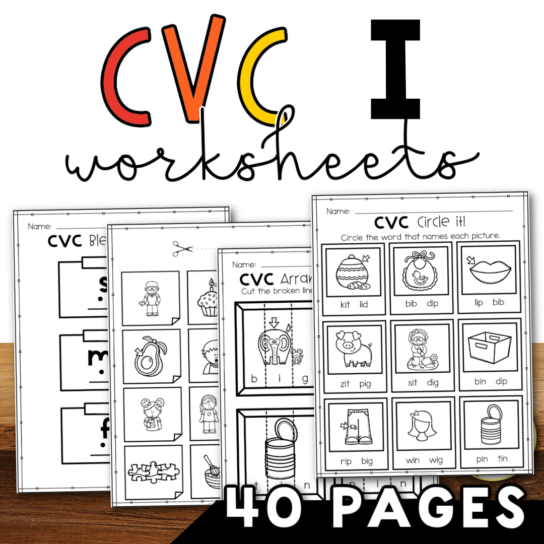 CVC - I Worksheets Phonics Reading Literacy Activity | Made By Teachers