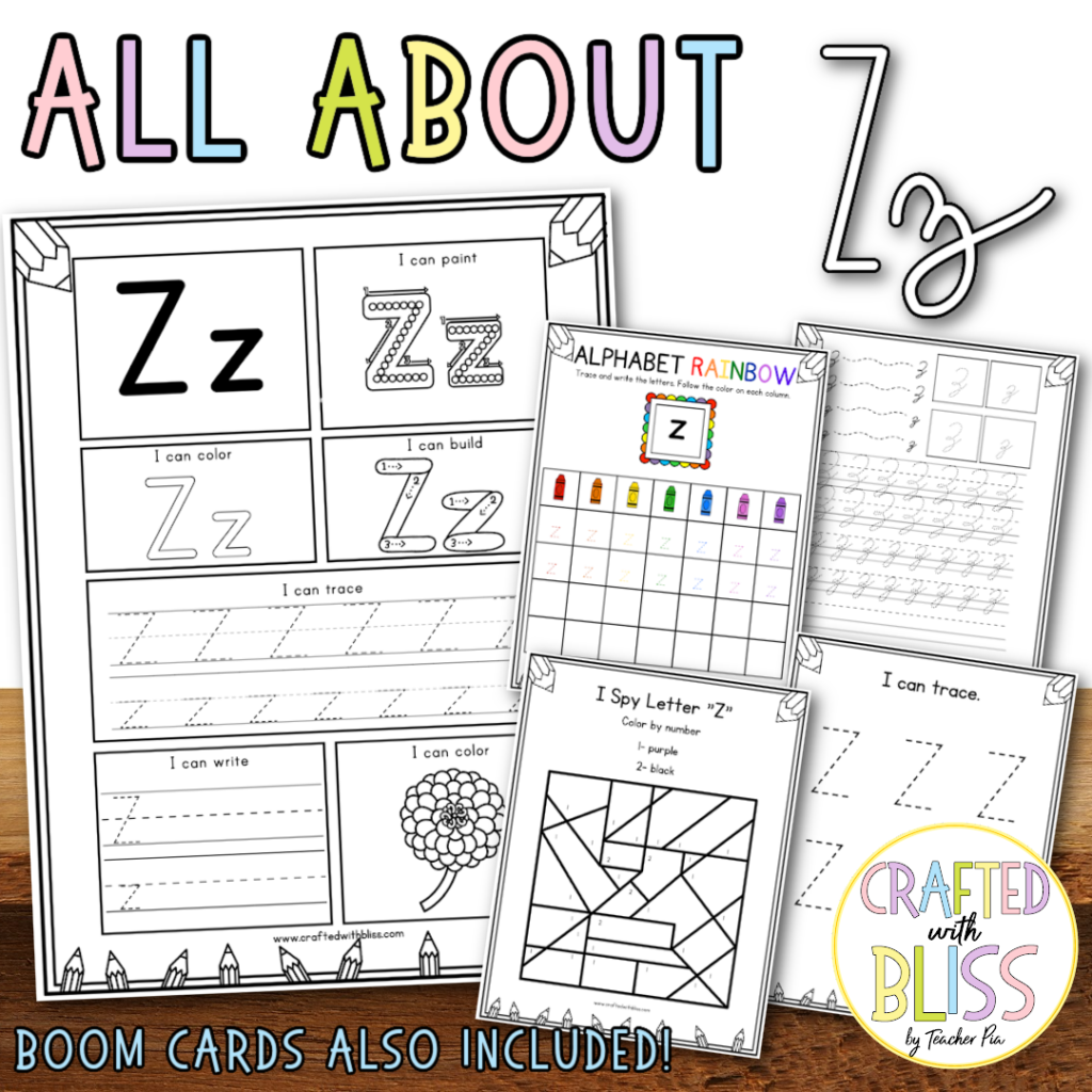 All about letter Zz Alphabet Worksheet Phonics Printable (Digital ...