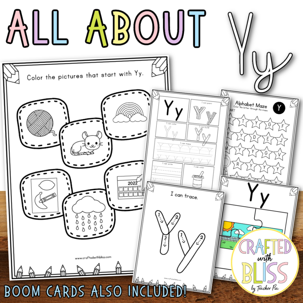 All about letter Yy Alphabet Worksheet Phonics Printable (Digital ...
