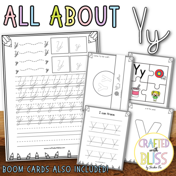 All about letter Yy Alphabet Worksheet Phonics Printable (Digital ...