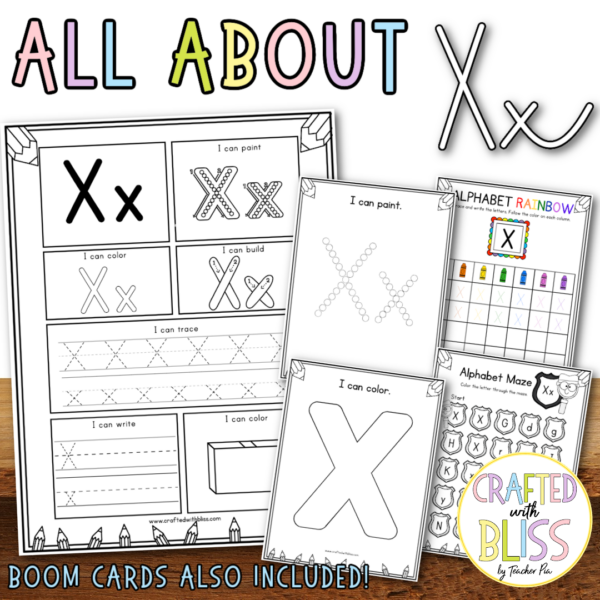 All about letter Xx Alphabet Worksheet Phonics Printable (Digital ...
