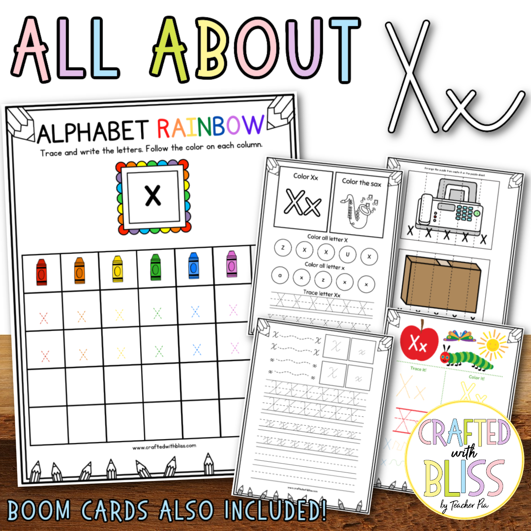 All about letter Xx Alphabet Worksheet Phonics Printable (Digital ...