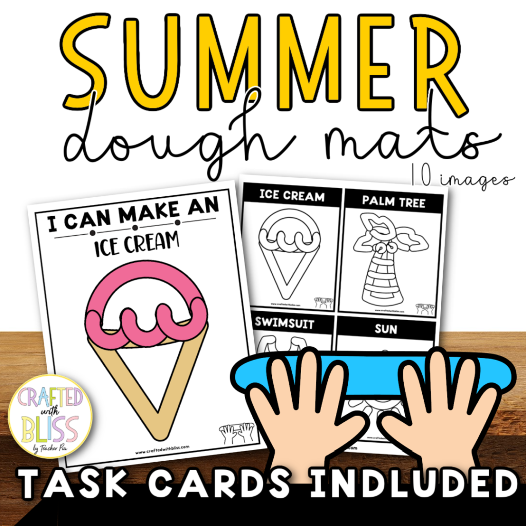 Back to School Playdough Mats and Task Cards | Literacy and Fine Motor ...