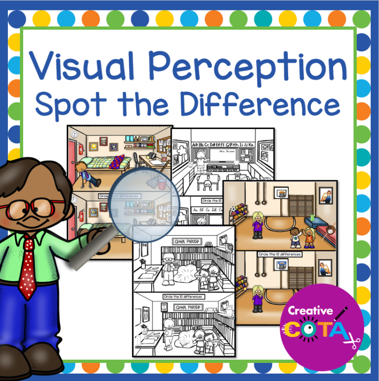 Visual Perception Spot the Difference School - OT activities - Made By ...