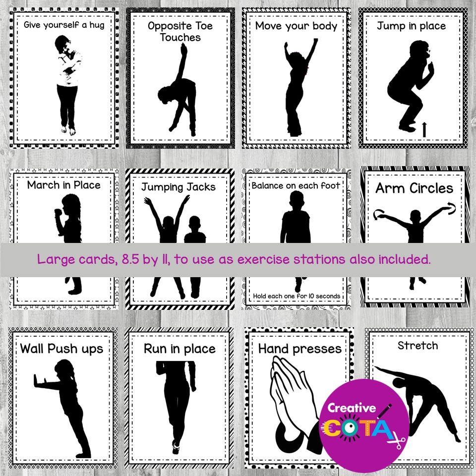 Brain Break Activity Roll a Gross Motor Movement | Made By Teachers