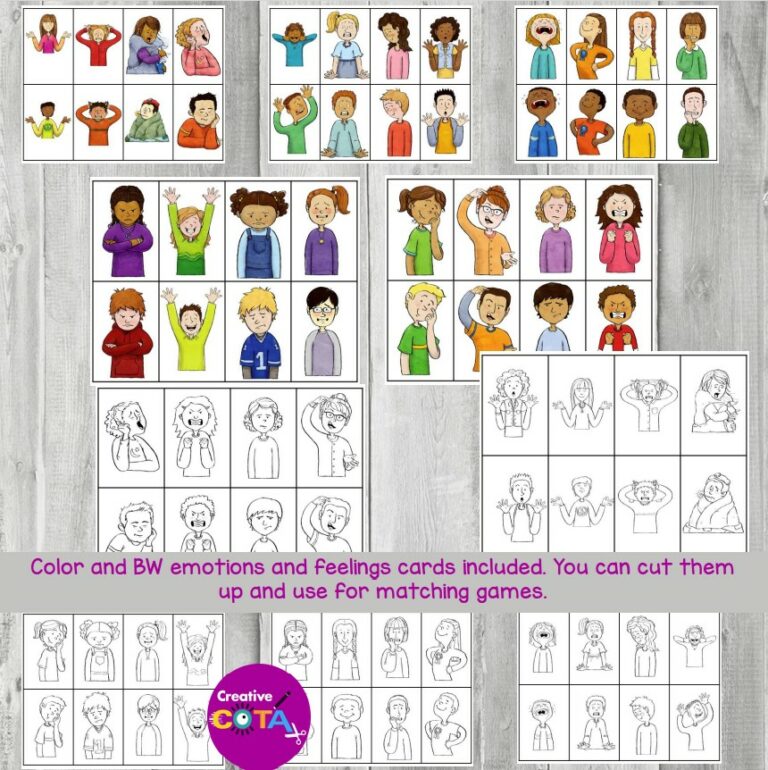 Social Emotional Learning Identifying Feelings and Emotions Activities ...