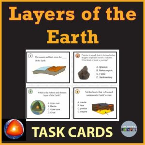 Layers of the Earth Task Cards Activity - Made By Teachers