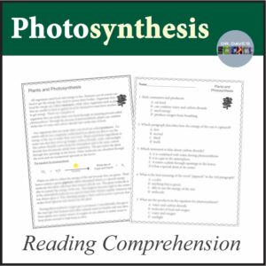 Photosynthesis Reading Comprehension NGSS 5-LS1-1 - Made By Teachers