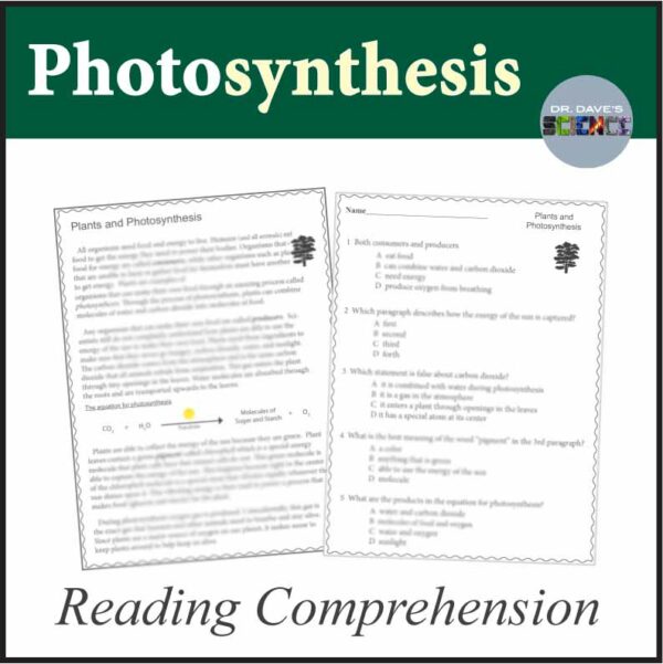 Photosynthesis Reading Comprehension NGSS 5-LS1-1 - Made By Teachers