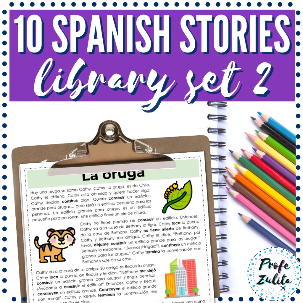 Spanish Short Story Library FVR Readings 2 - Made By Teachers