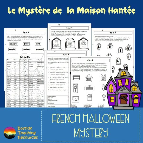 French Halloween mystery - Made By Teachers