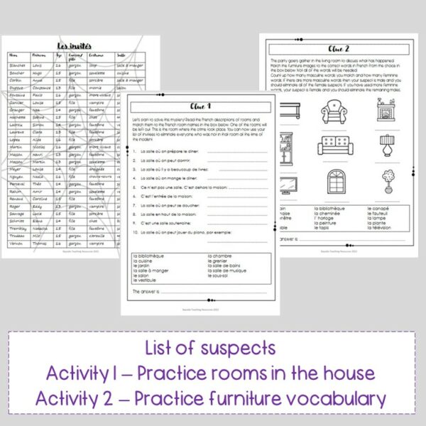 French Halloween mystery - Made By Teachers