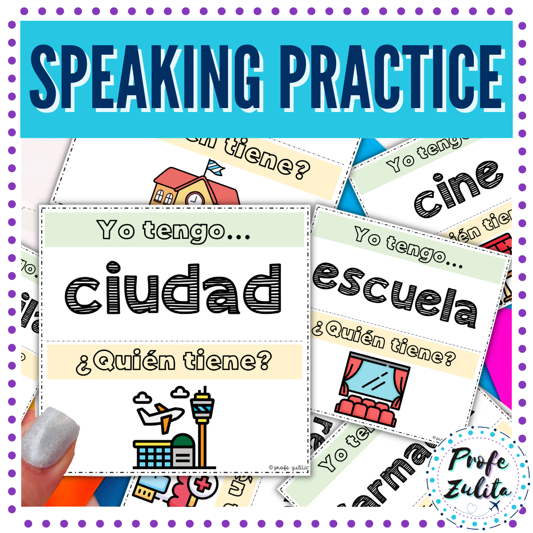 Spanish Places Location Vocabulary Game | Yo Tengo, Quién tiene | Made ...