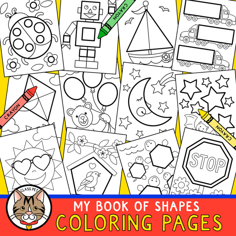 Geometric Shape Coloring Pages | Made By Teachers
