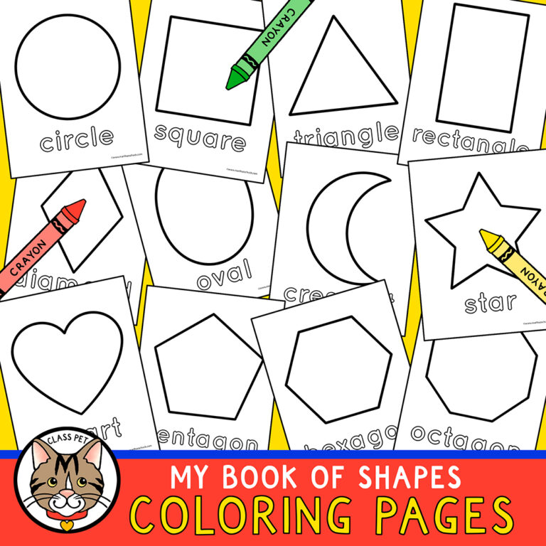 Geometric Shape Coloring Pages | Made By Teachers