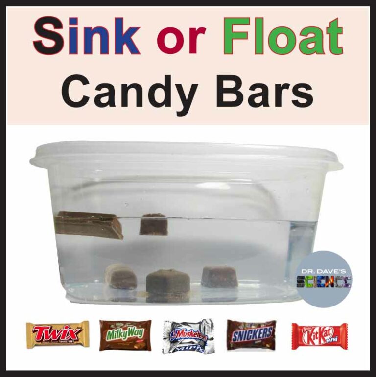 Sink or Float Activity Candy Bars | Made By Teachers