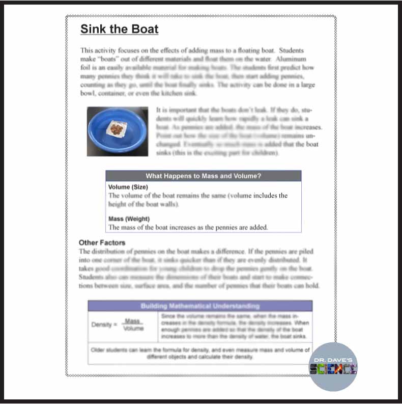 Sink or Float Activity Sink the Boat - Made By Teachers