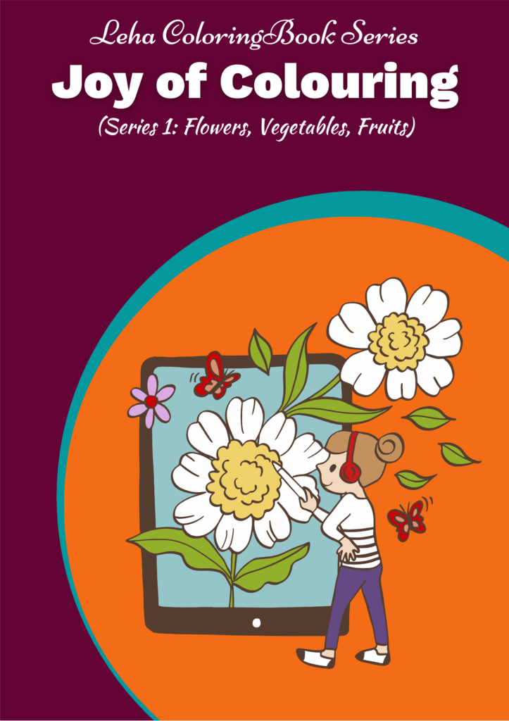 Leha Coloring Book Series: Joy of Coloring (Series 1: Flowers ...