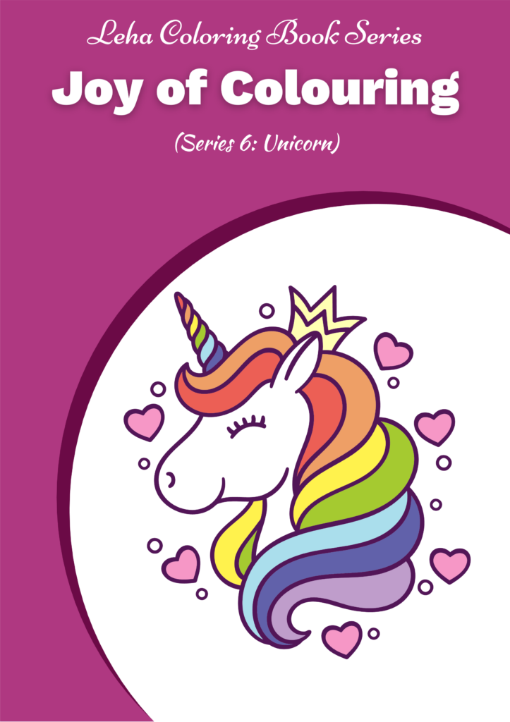 Leha Coloring Book Series: Joy of Coloring (Series 6: Unicorn) | Made ...
