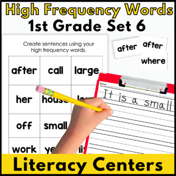Benchmark Advance High Frequency Word Activities | 1st Grade Unit 6 ...