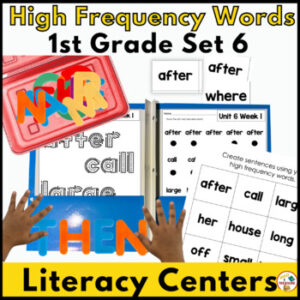 Benchmark Advance High Frequency Word Activities | 1st Grade Unit 6 ...