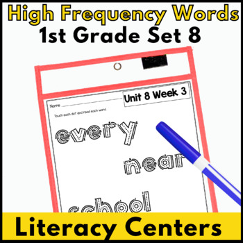 Benchmark Advance High Frequency Word Activities | 1st Grade Unit 8 ...