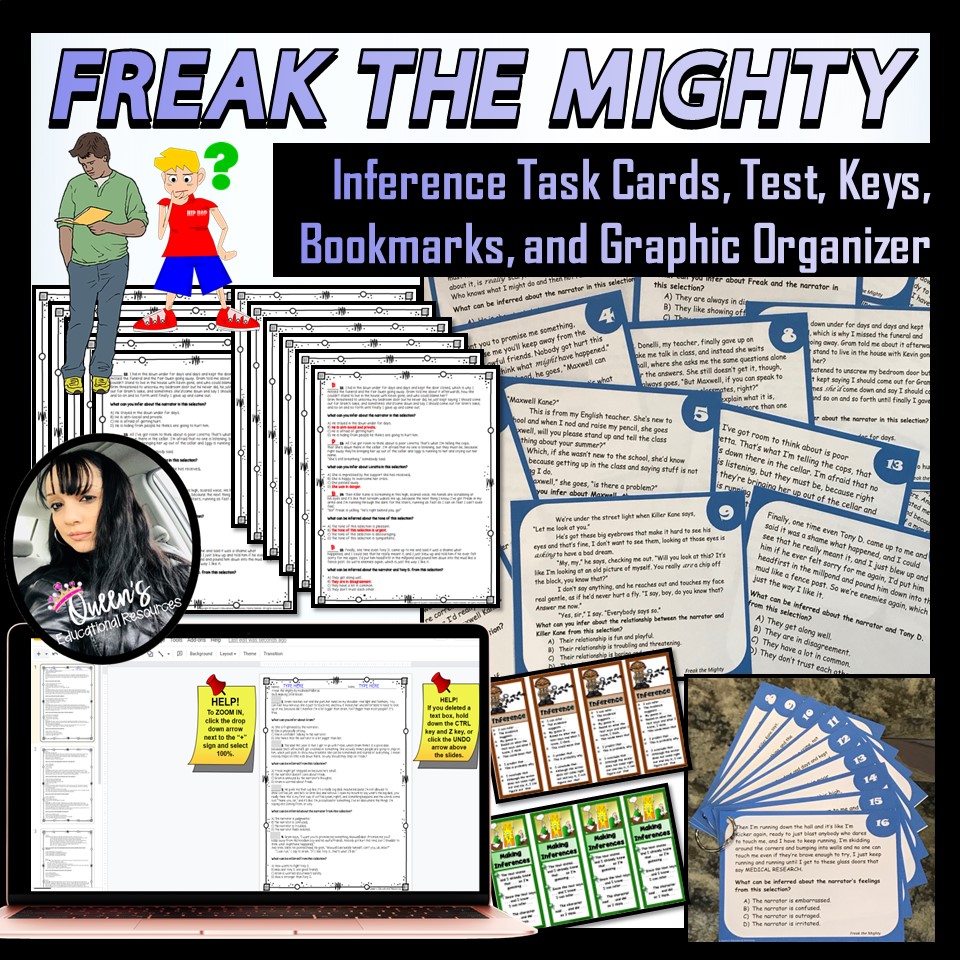 Freak the Mighty Assignment and Inference Assessment | Made By Teachers