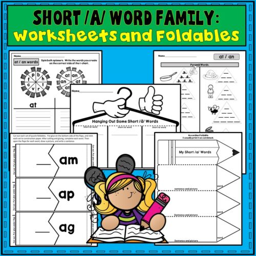 Short A Worksheets and Foldables - Made By Teachers